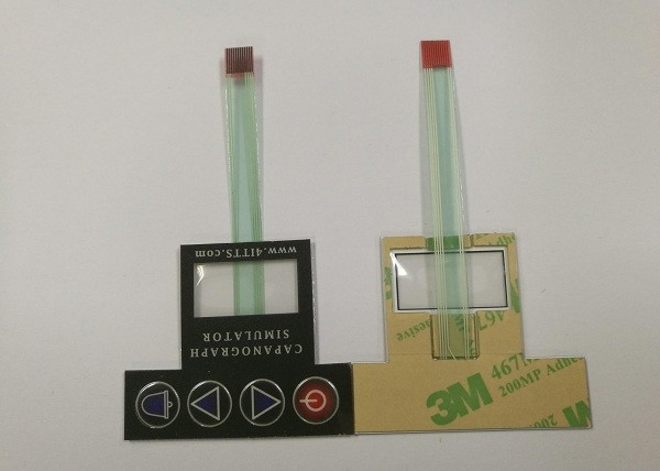 Custom Auto Text Membrane Touch Switches With Graphic Panel Overlay ...